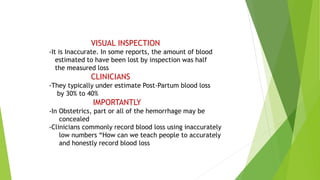 #Blood loss estimation | PPTX