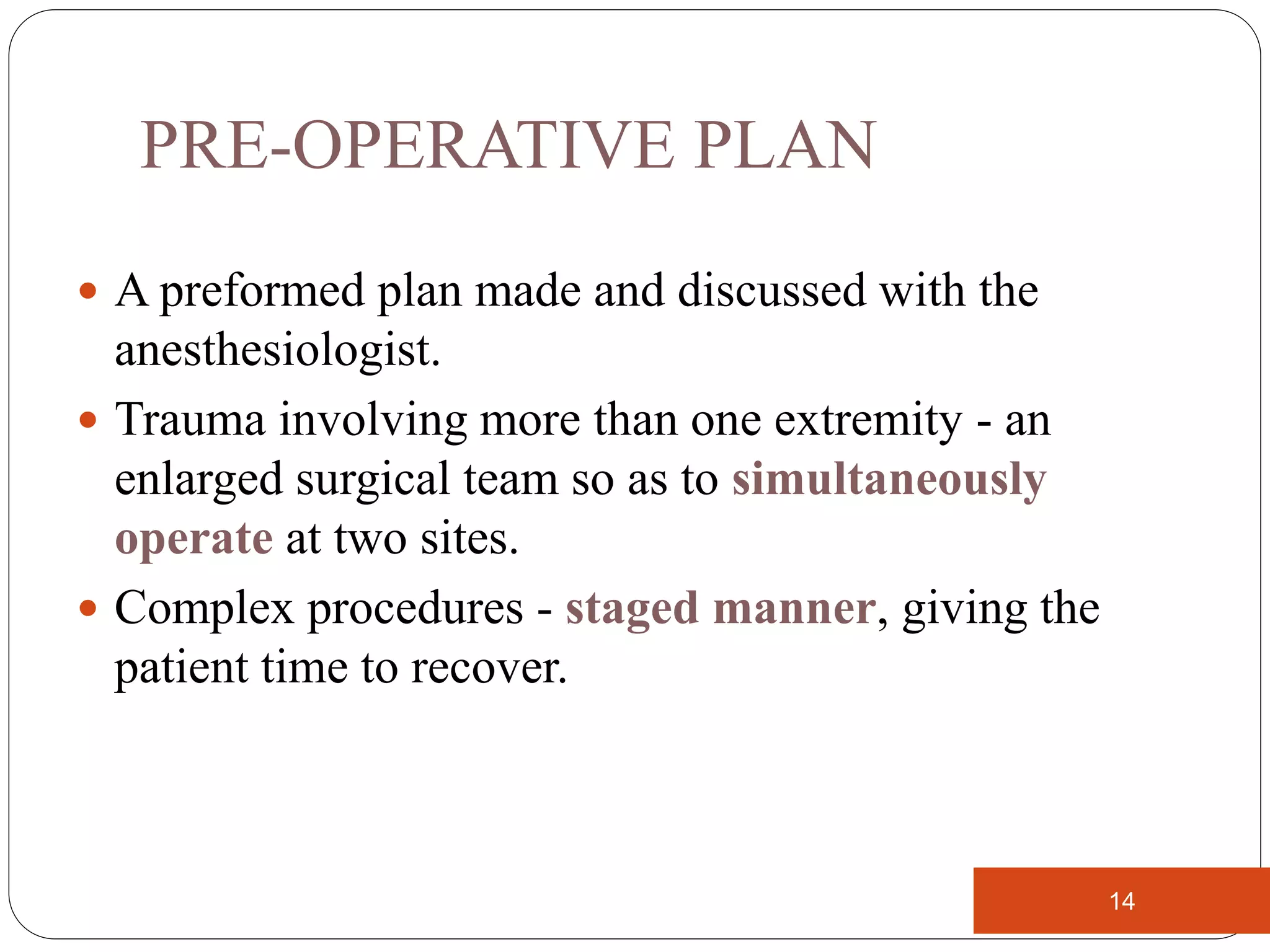 Blood loss in orthopedics surgery | PPTX