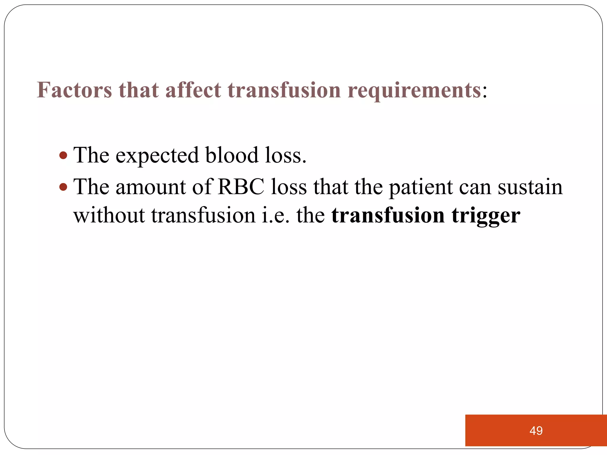 Blood loss in orthopedics surgery | PPTX