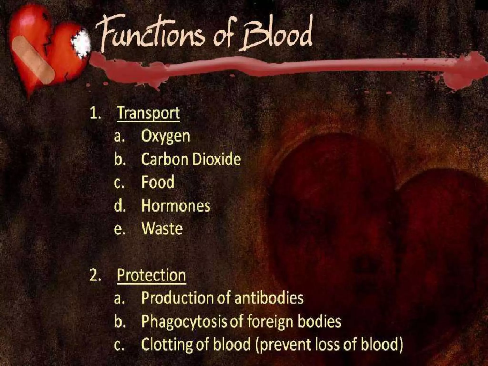 physiology of Blood for nursery students | PPT