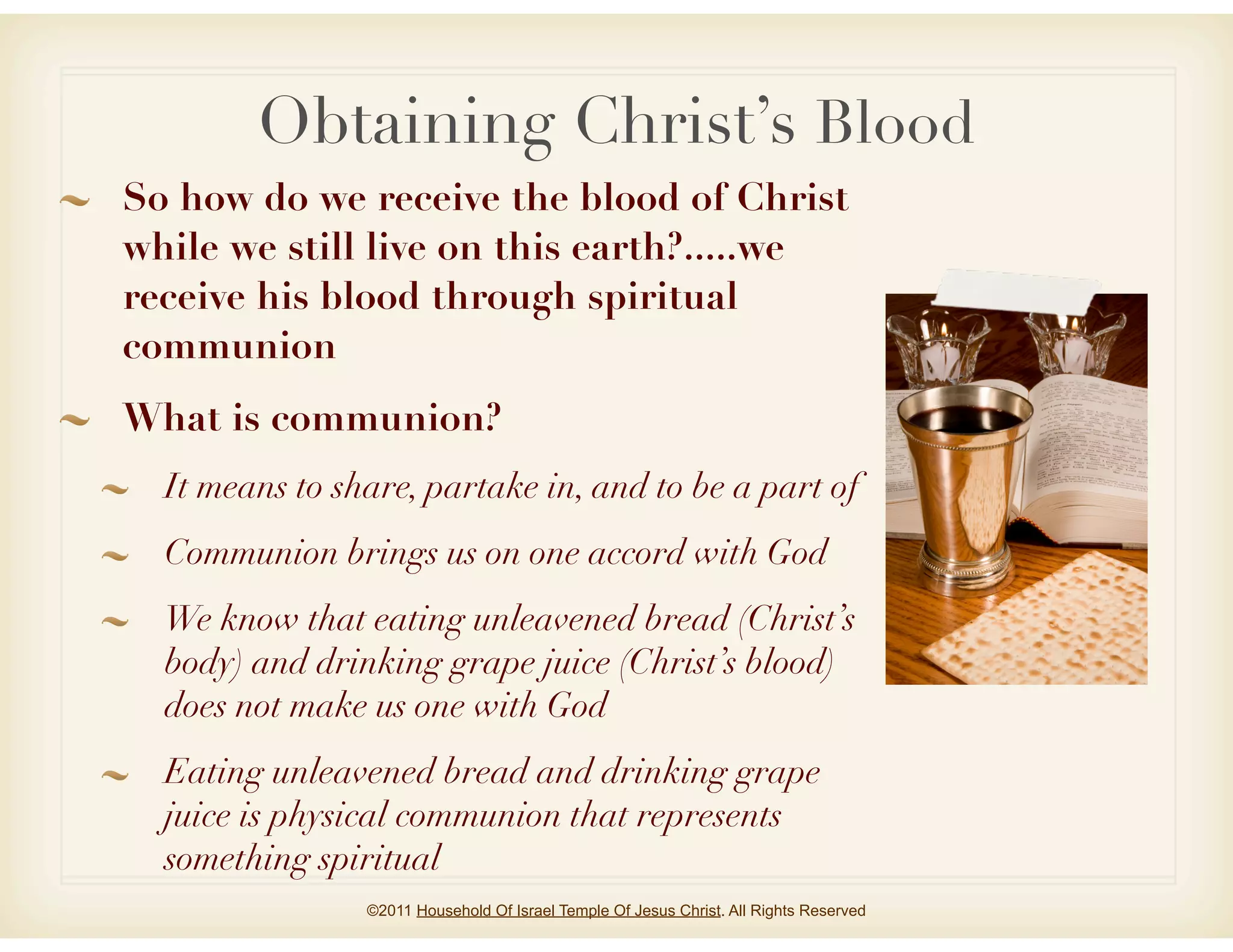 The Blood of Christ | PDF