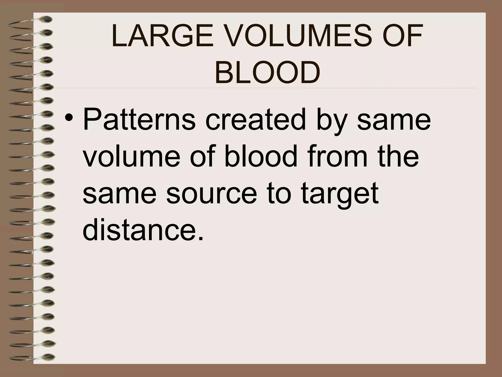 Blood pattern analysis | PPT