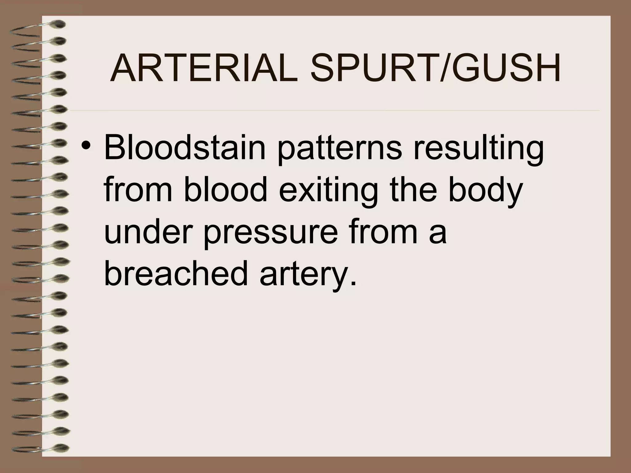 Blood pattern analysis | PPT