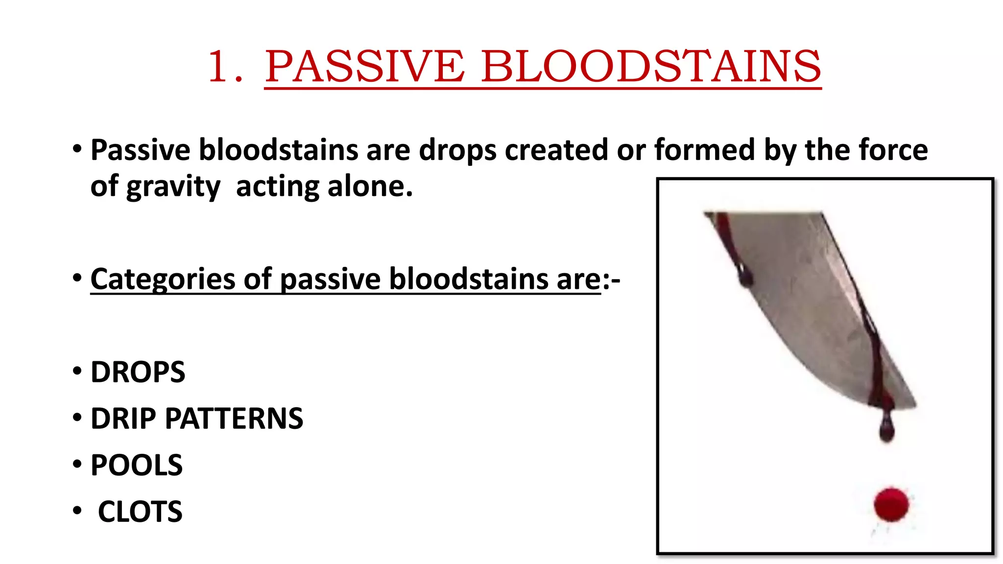 Blood pattern analysis | PPTX