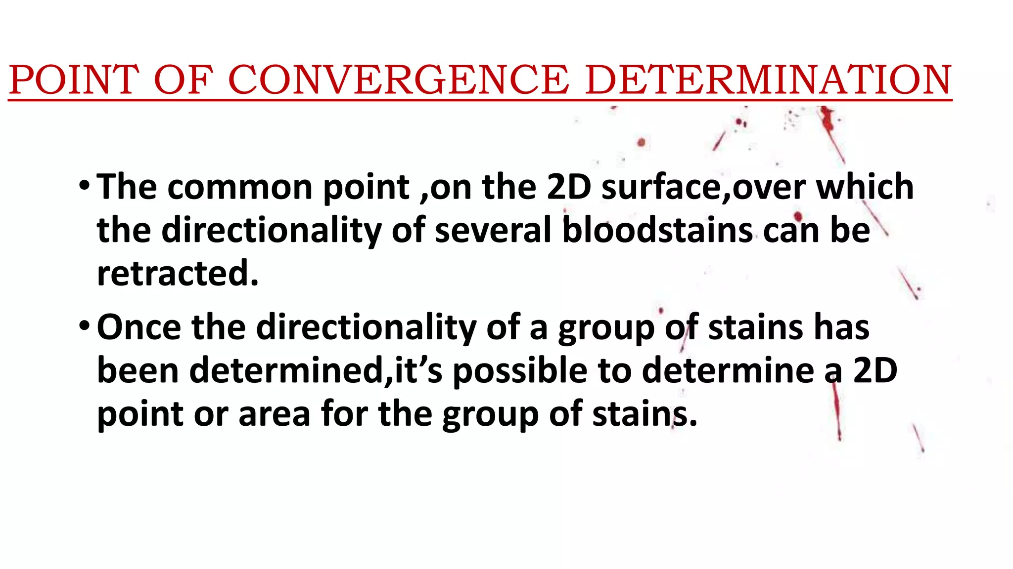Blood pattern analysis | PPTX