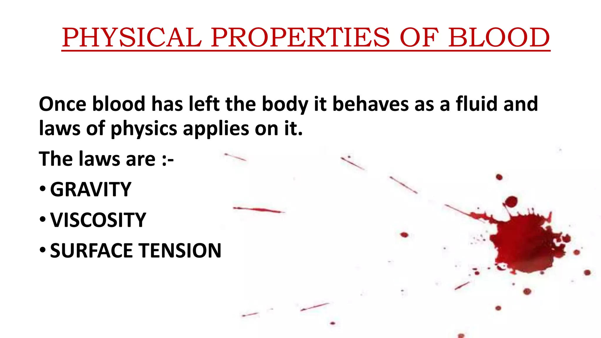 Blood pattern analysis | PPTX