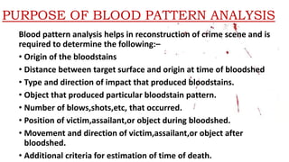 Blood pattern analysis