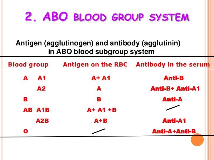 Blood physiology