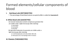 Blood physiology , Anatomy and physiology.pptx
