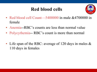 Blood physiology: Part I | PPT