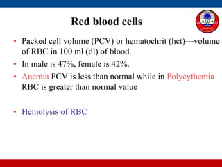 Blood physiology: Part I | PPT