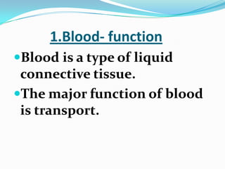 Blood Physiology - Ppt | PPTX