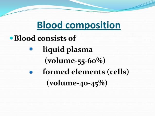 Blood Physiology - Ppt | PPTX | Blood Disorders | Diseases and Conditions