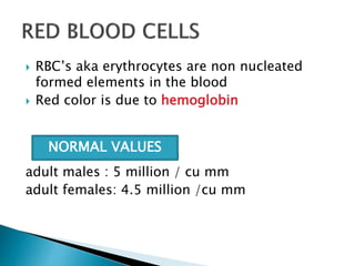 Blood, composition, rbc ,wbc ,platelets ,physiology, disorders,blood ...