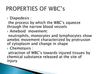 Blood, composition, rbc ,wbc ,platelets ,physiology, disorders,blood ...