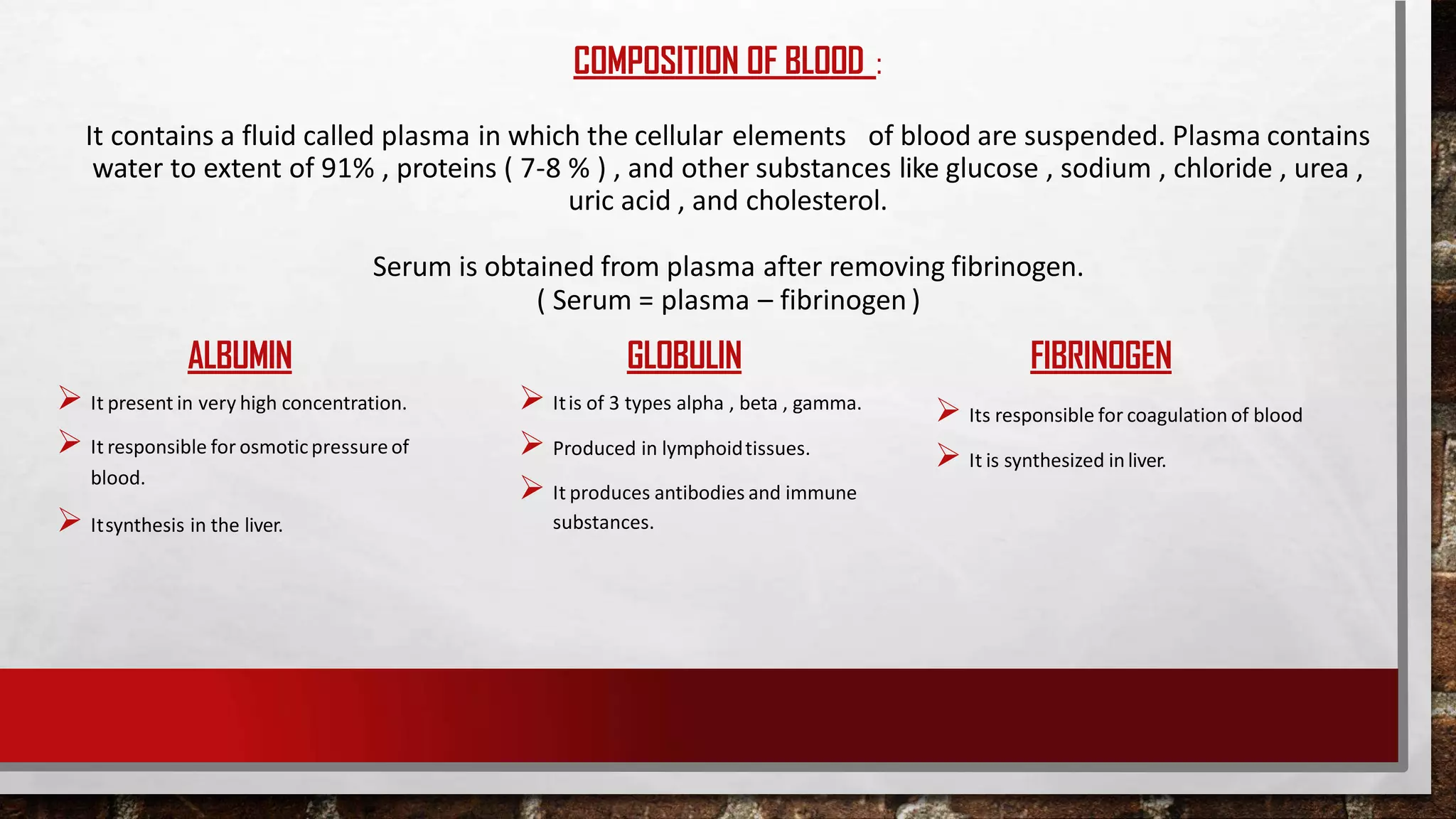 Blood & It's Cellular Elements and Their Important Functions By : Rahul ...