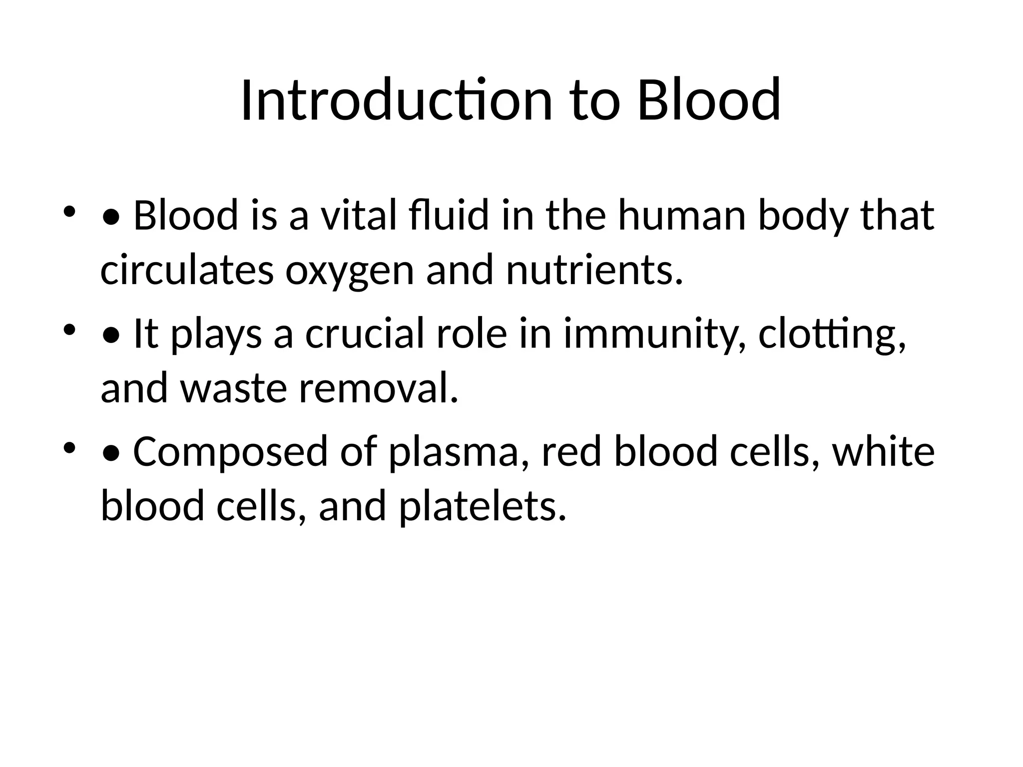 Blood_Presentation for expe pharmacology | PPTX
