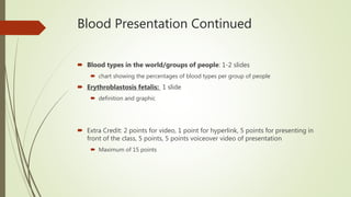 Blood presentation assignment | PPTX