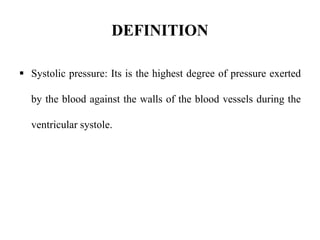 Blood pressure | PPTX