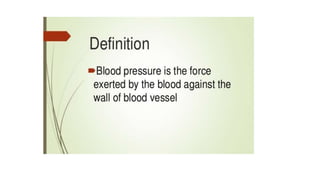 Blood pressure monitoring | PPT