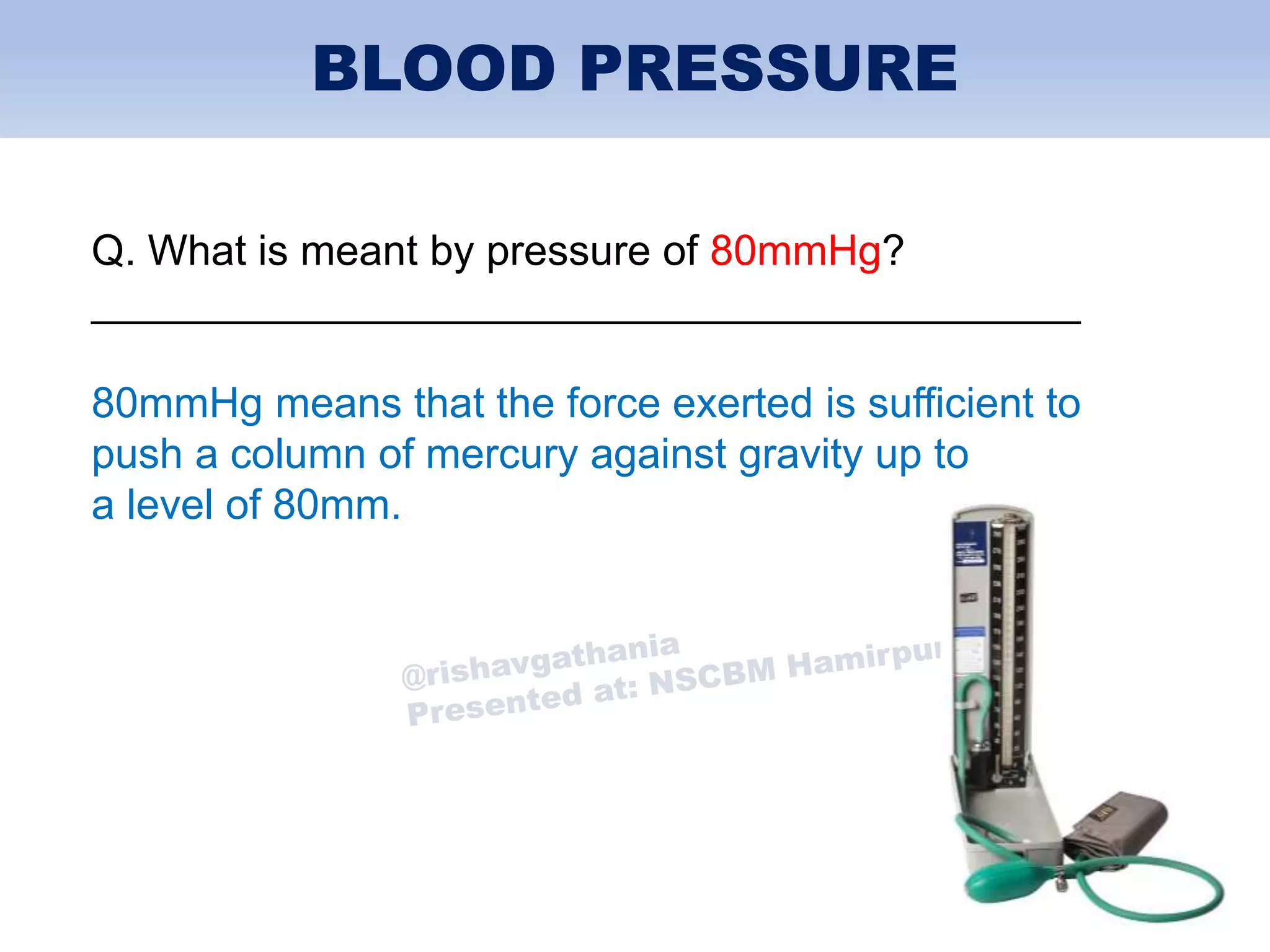 Blood pressure | PPTX