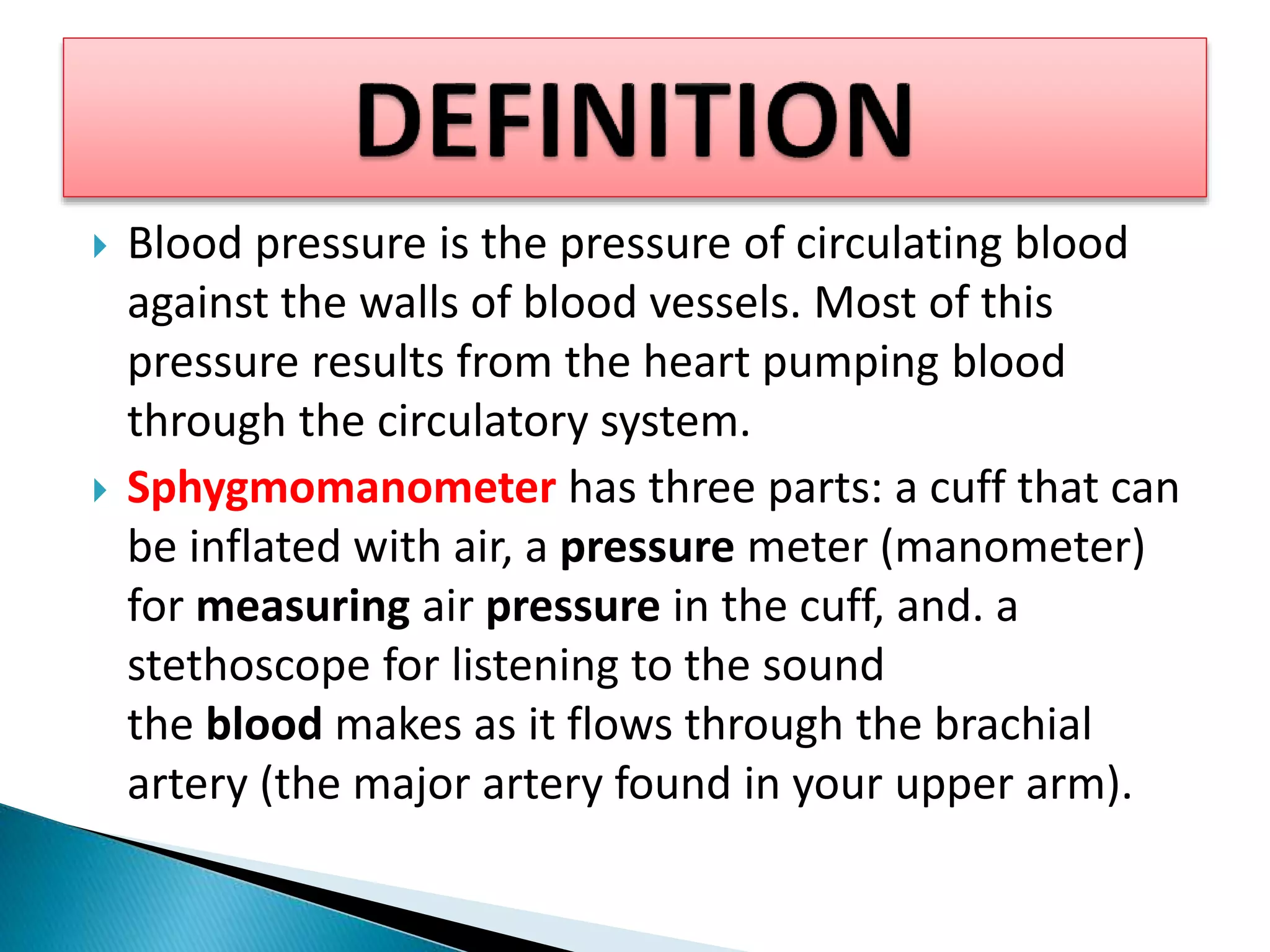 Blood pressure | PPTX