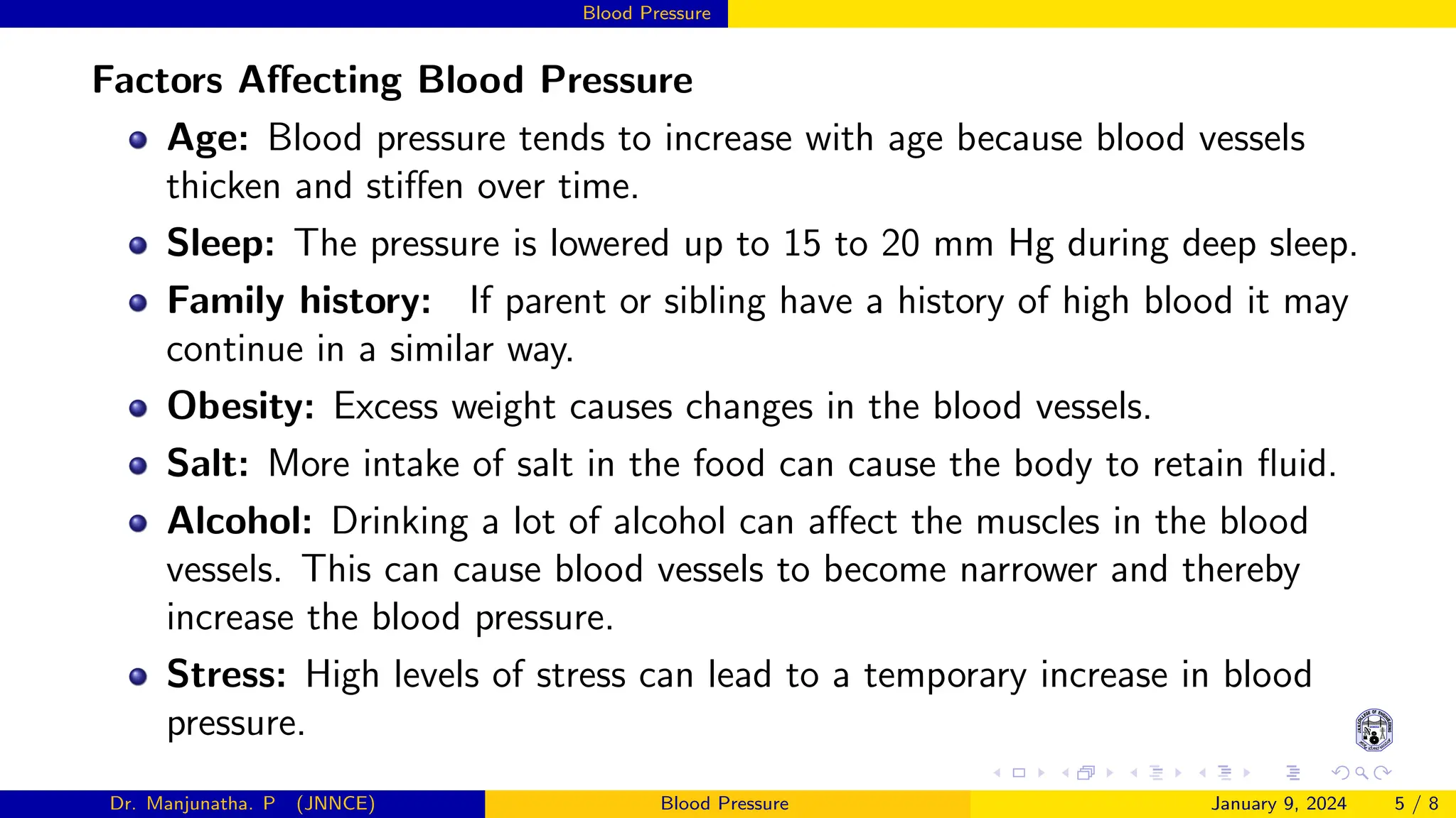 Blood Pressure and it's information, Hypertension, Stroke | PDF