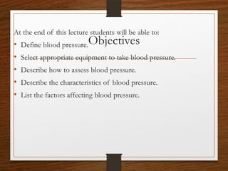 blood pressure (1).pptx for nurses and lhvs | PPTX