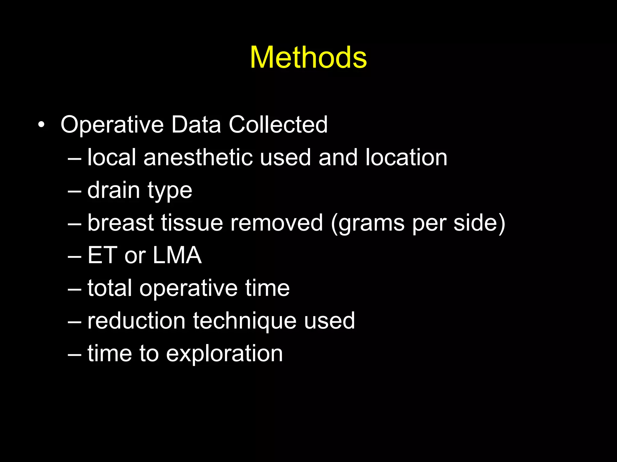 Blood pressure and hematoma with breast reduction | PPT