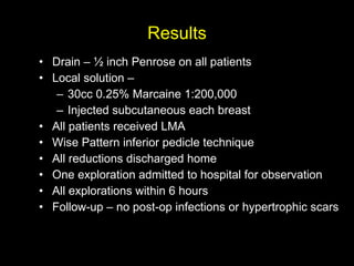 Blood pressure and hematoma with breast reduction | PPT