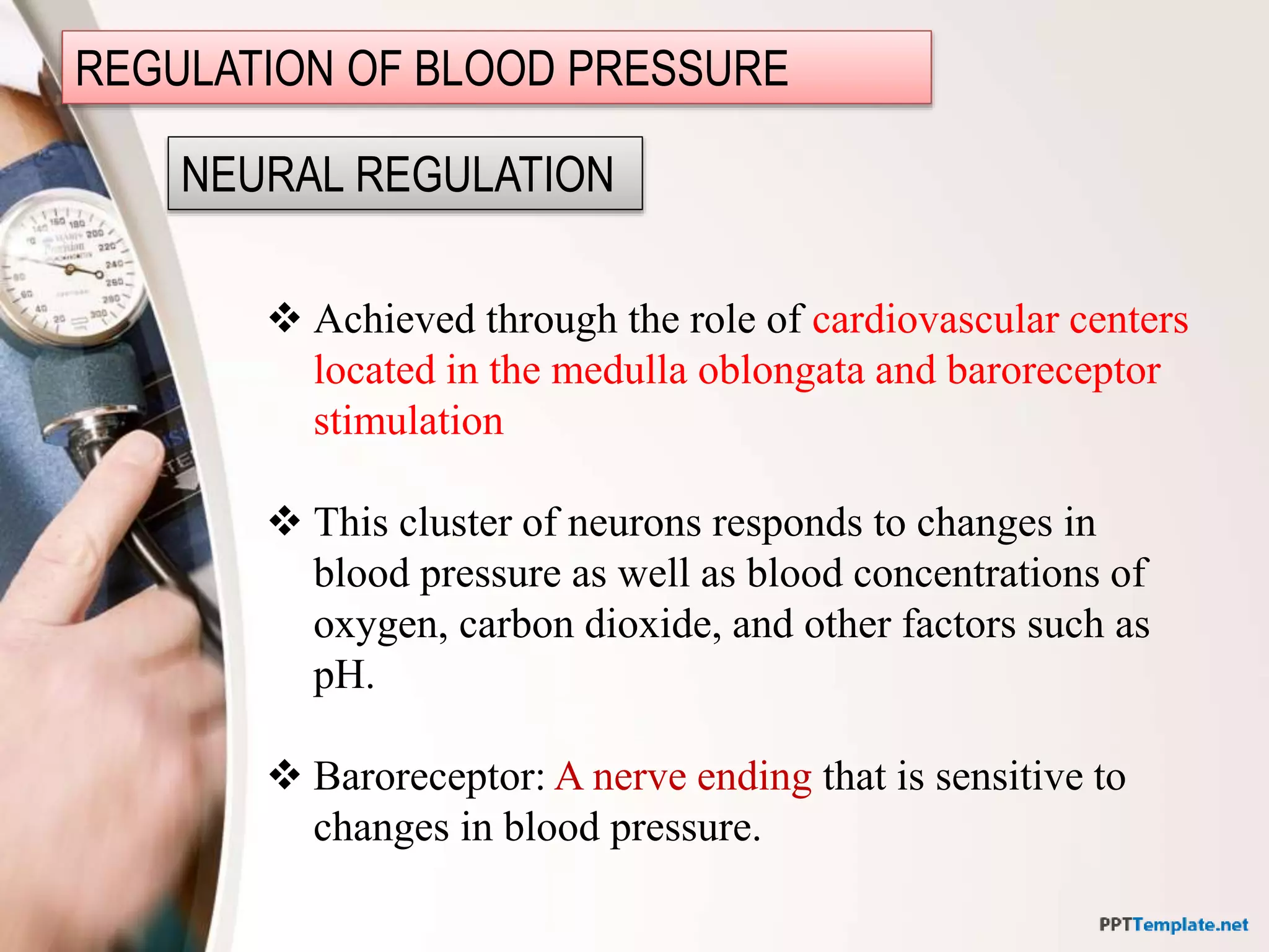 Blood pressure and its regulation | PPTX