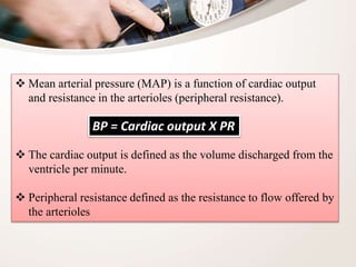 Blood pressure and its regulation | PPTX