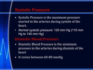 Blood pressure and regulation | PDF