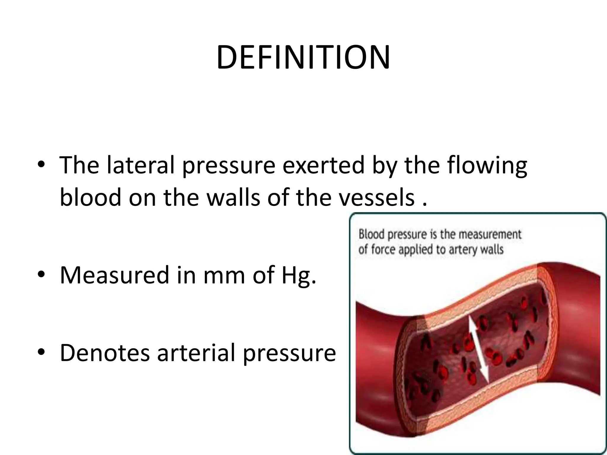 Blood pressure intro regulation of bp factors | PPTX