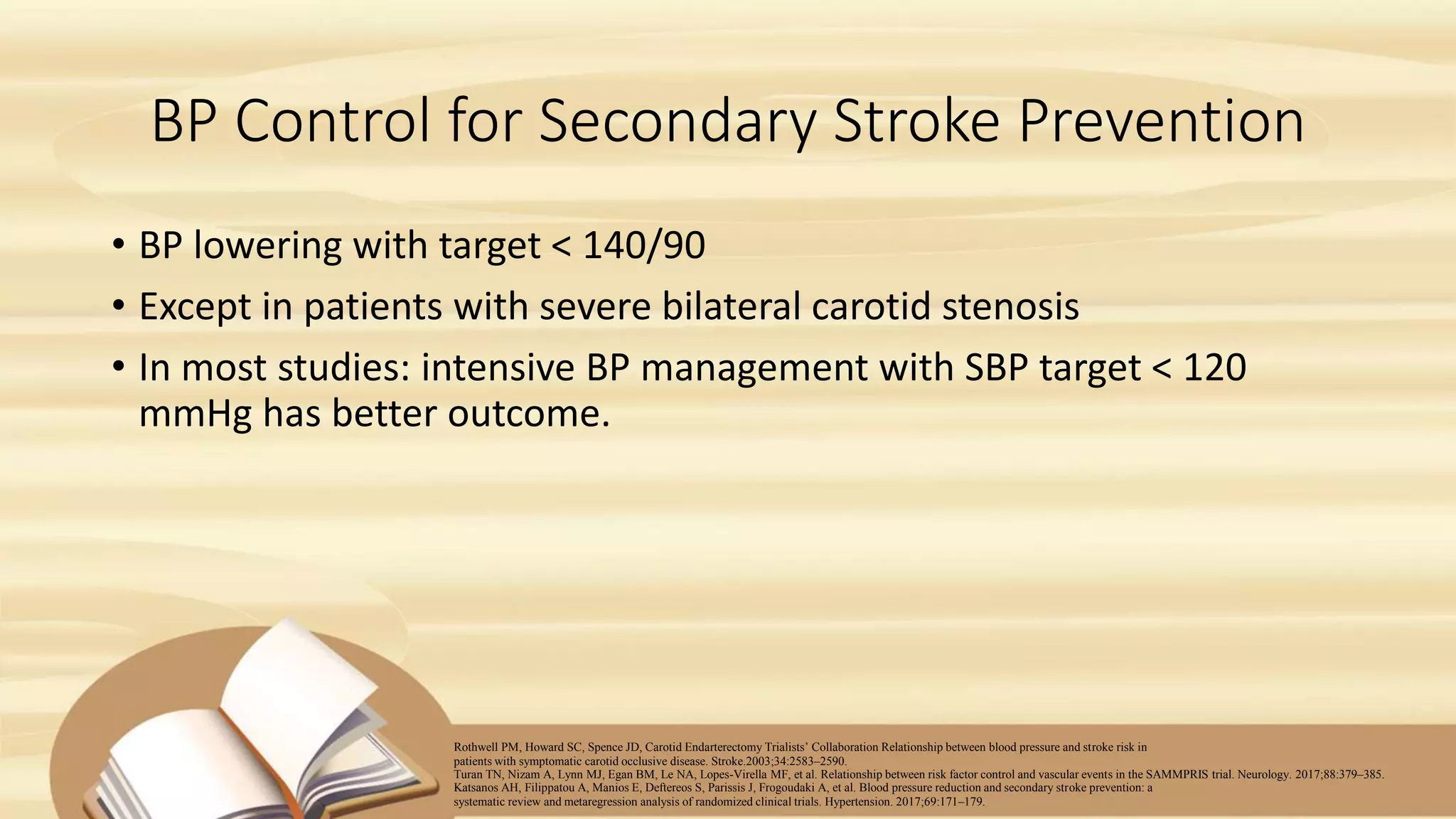 Blood Pressure Management in Stroke | PPTX