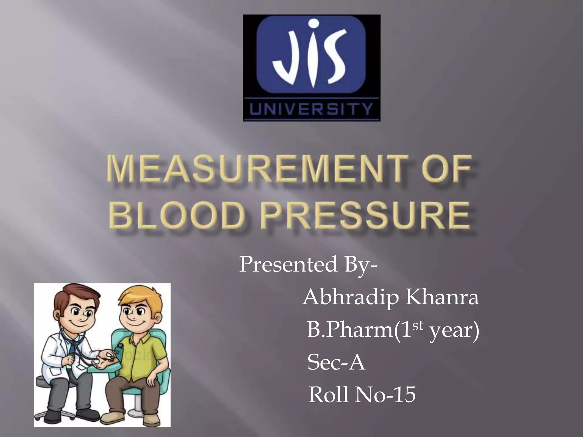Blood pressure ppt,1st sem | PPTX | Heart and Cardiovascular Diseases ...