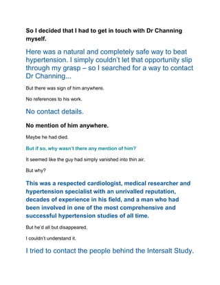 Blood pressure protocol | PDF