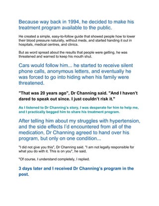 Blood pressure protocol | PDF