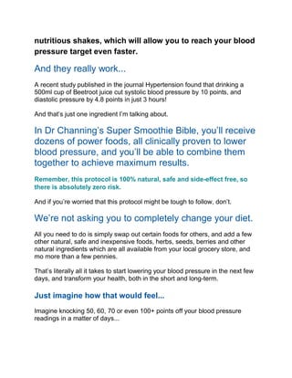 Blood pressure protocol | PDF