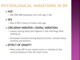 Blood pressure regulation | PPTX