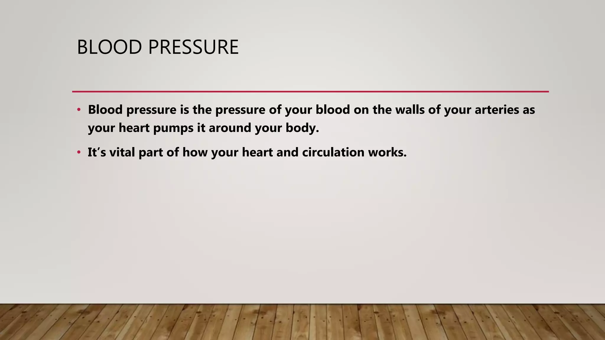 Blood Pressure | PPTX
