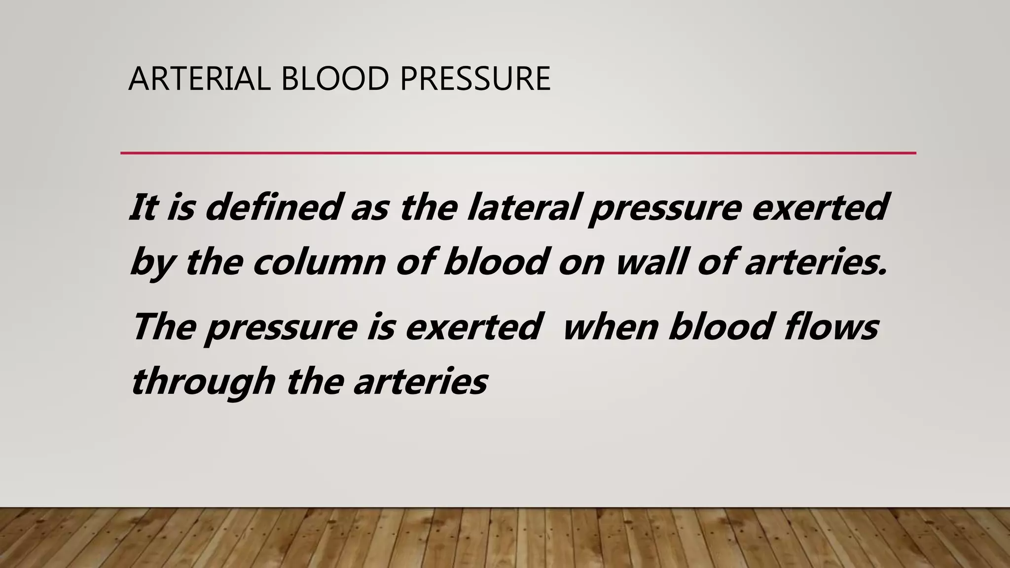 Blood Pressure | PPTX