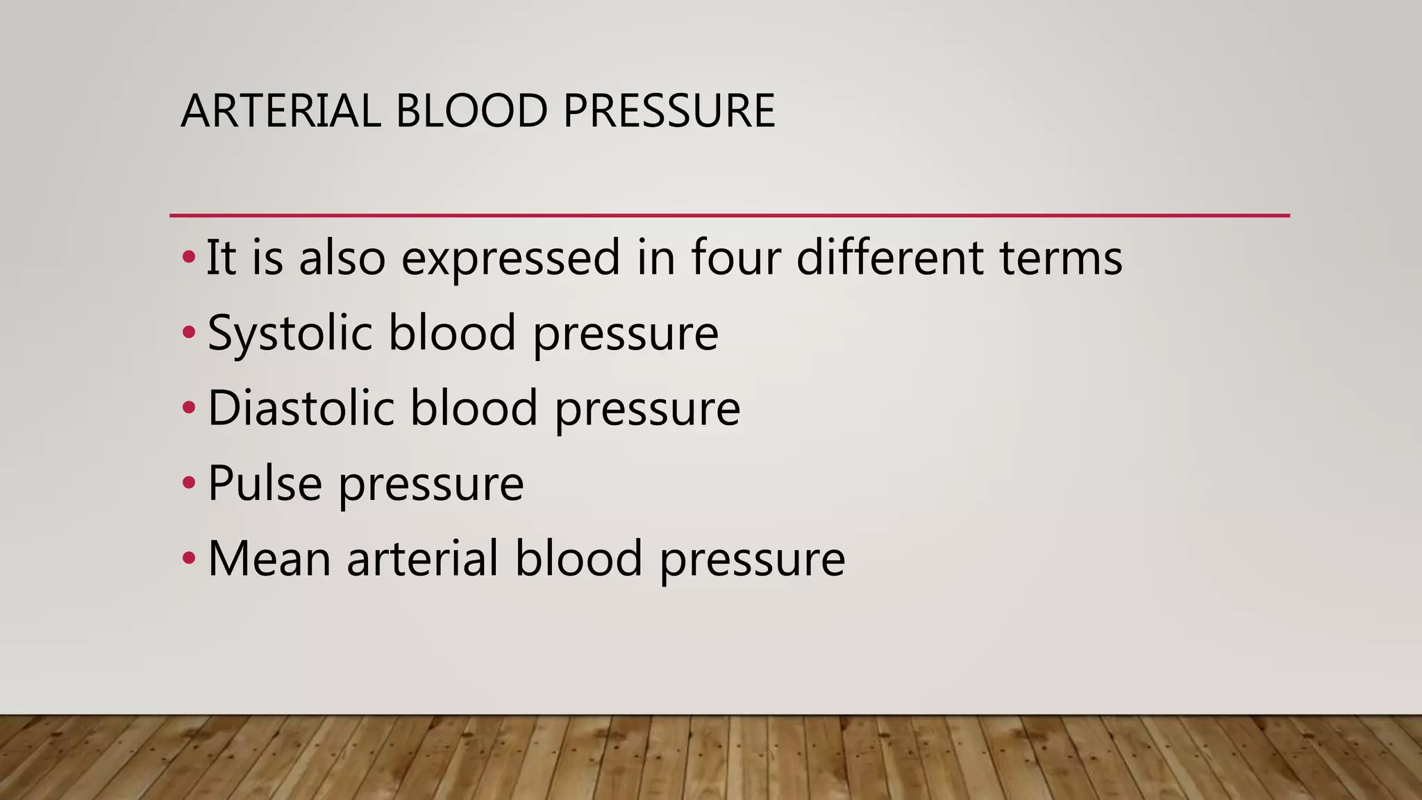 Blood Pressure | PPTX