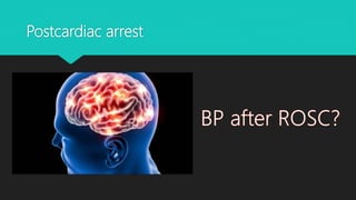 Blood pressure target in icu | PPTX