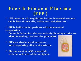 Blood Products | PPT