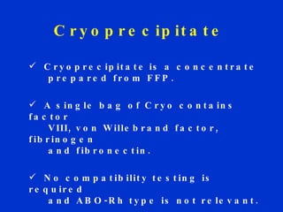 Blood Products | PPT