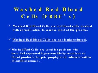 Blood Products | PPT