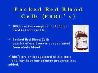 Blood Products | PPT
