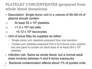 Blood products separation and quality control | PPTX
