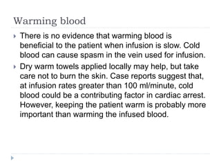 Blood products separation and quality control | PPTX